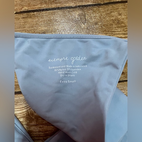 Siempre Golden | Swim | Nwt Siempre Golden Lust Bikini Bottom In Sky ...